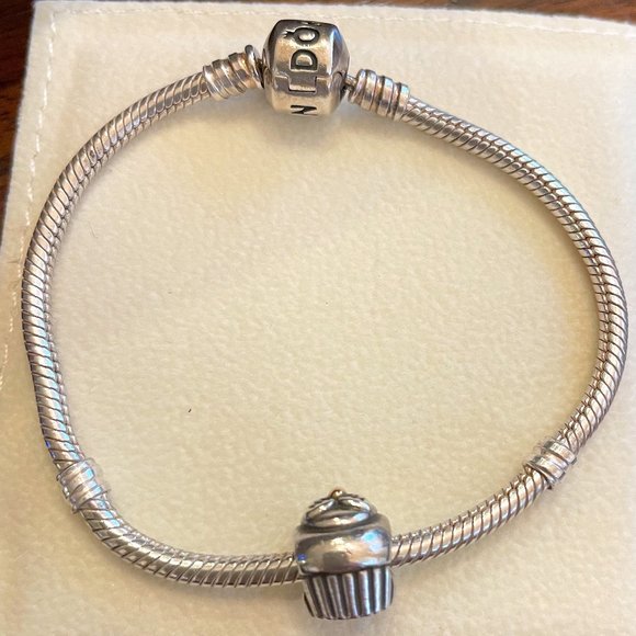 Pandora | Jewelry | Twotone Pandora Cupcake Charm | Poshmark